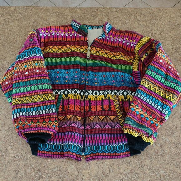 Marco Polo | Jackets & Coats | Vtg Embriodered Coat Womens Size Ml ...